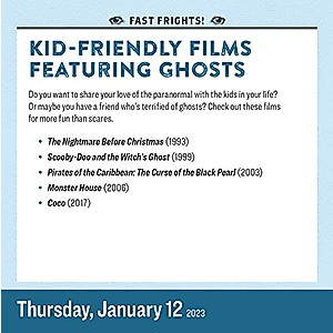 A Year of Ghost Stories Page-A-Day Calendar 2023: Tales of Haunted Houses, Paranormal Investigators, and the Restless Dead