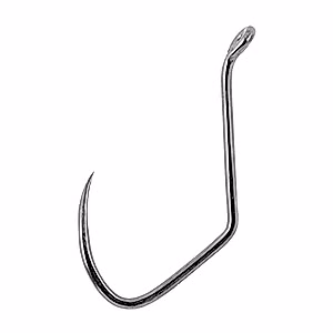 Matzuo Sickle Octopus Hook (Pack of 25), Black Chrome, 3/0