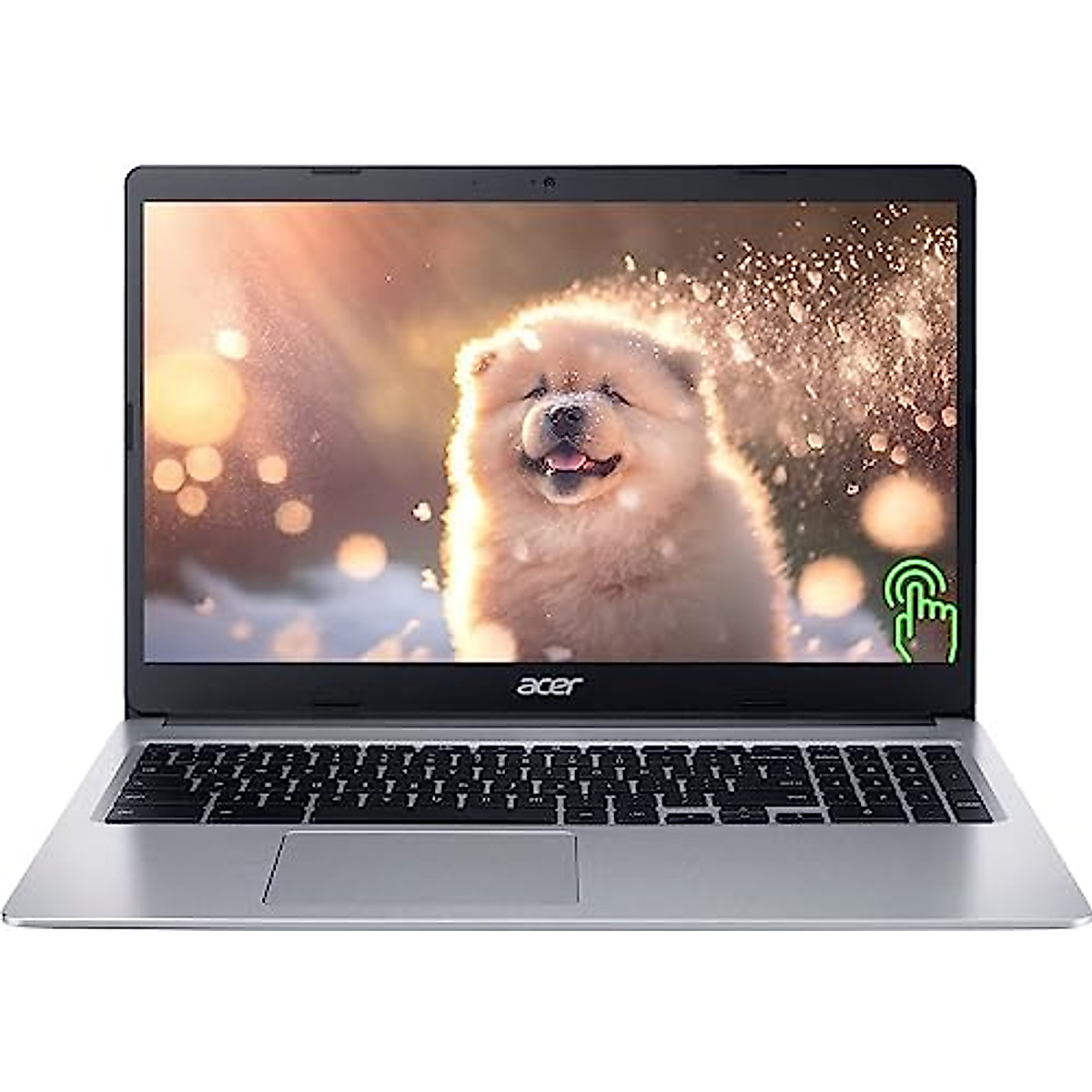 acer Chromebook 315 15.6 Inch FHD Touchscreen Laptop for College Students, School, Intel Celeron N4020, 4GB DDR4 RAM, 64GB eMMC, Chrome OS, LED Backlit Touch Display, Silver, PCM