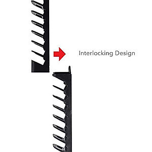 Atlantic Media Stix, Wall-Mount CD/DVD Media Storage Rack, 4-pack PN 62735674 in Black