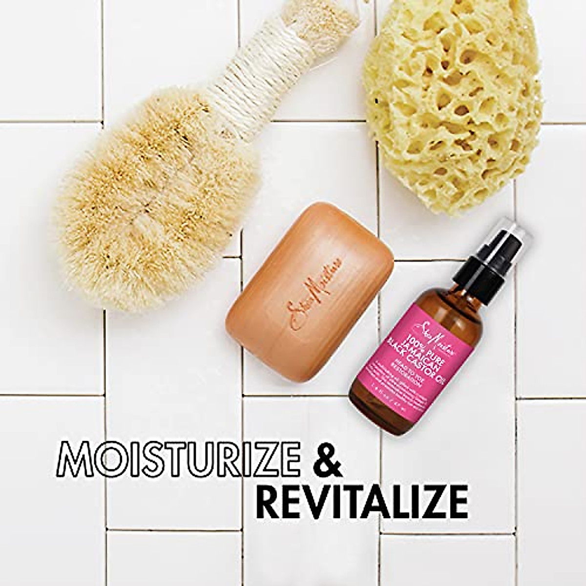 SheaMoisture Head To Toe Oil and Hair Oil for Dry Hair and Skin Jamaican Black Castor Oil Paraben Free Hair Oil, Body Oil 1.8 oz