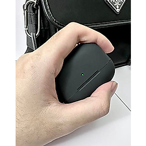 AirPods Pro 2 Case [Front LED Visible][Compatible with Magsafe and Wireless Charging] Shock Proof Protective Cover for Apple AirPods Pro 2nd Generation Case 2022 Released (Case Black+ Lanyard Gray)