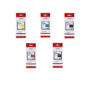 Canon PFI-030 Pigment Ink Tank Kit for Select imagePROGRAF PRO Series, Includes Matte Black/Black/Magenta/Cyan/Yellow