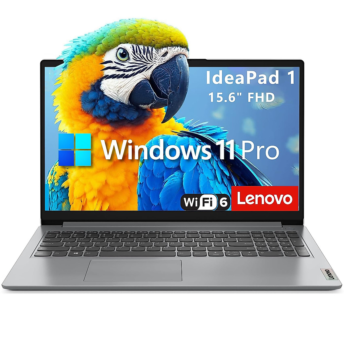 Lenovo IdeaPad 1 Silver Slim Laptop Intel Processor N4020 up to 2.8Ghz 4GB DDR4 128GB SSD 14in FHD LED HDMI Win 11 Webcam (LE14-Renewed)