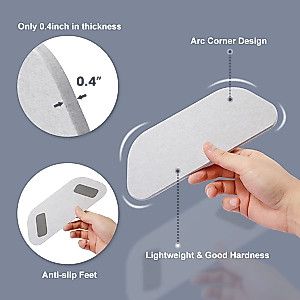 Magicfour 2 Pack Quick Dry Drip Catcher for Refrigerator Drip Tray, Diatomite Refrigerator Water Drip Catcher, Water Absorbent Fridge Water Dispenser Drip Tray, Slim, Reusable, Grey, 2 Sizes