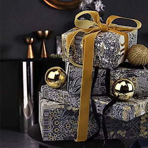 XMRIBBON Copper Velvet Ribbon Single Faced, 1 1/2 Inch by 10 Yards Spool