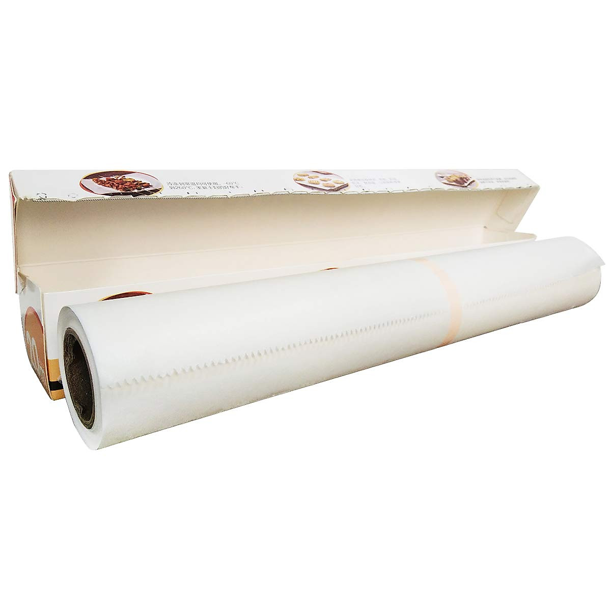 Nonstick Parchment Paper Roll for Baking, Reusable Food Grade Waterproof&Oilproof Wax Paper, 12" x 66' Heavy Duty Roasting Pan Liner for Oven Air Fryer Kitchen Barbecue[White]