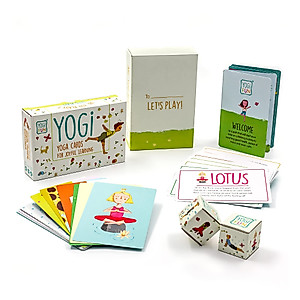 Yogi Fun - Yoga Cards and Yoga Mat, Educational Yoga Cards with Illustrations of Yoga Poses, Yoga Mat Set with Leaflet, Poster, 2 Sequences for Practice with 12 Poses Exercise Mat, Tested and Approved