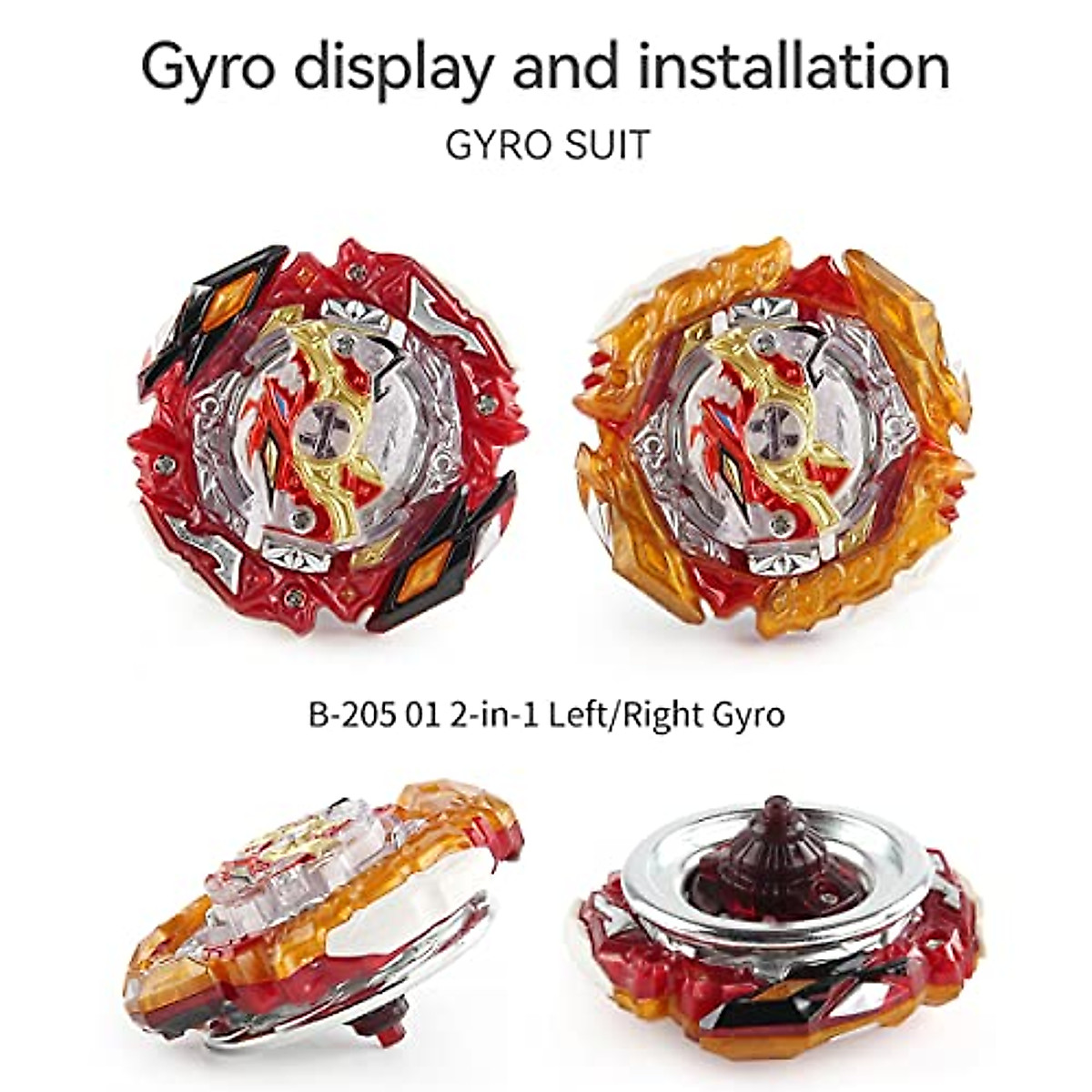 Battling Tops Burst B-205 Gyro Toys for Kids with Launcher (B-205)