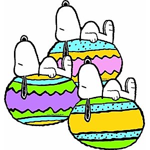 Eureka Peanuts It's The Easter Beagle Paper Cut Outs