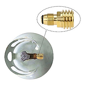 Hooshing Propane Tank Adapter Converts POL LP Tank Service Valve to QCC1 / Type1 Hose or Regulator Solid Brass Old to New