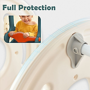 Veemuaro 4 in 1 Slide for Kids, Toddler Slide with Bus Play Structure, Freestanding Slide Set with Climber and Basketball Hoop, Toddler Playground Indoor Outdoor (Red)