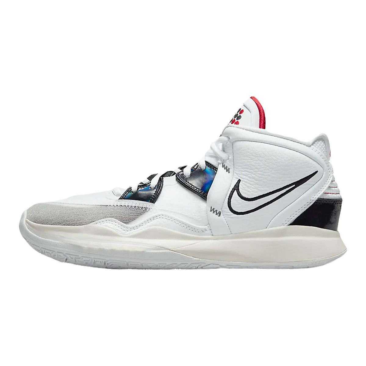 Nike mens Kyrie Infinity Basketball Shoe, White/Black/University Red/Photon Dust, 11