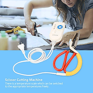 Temperature Scale Pratical Scissor, Electric Heating Tailor Scissors, Heated Scissors Scissor Cutting Machine for Fabric