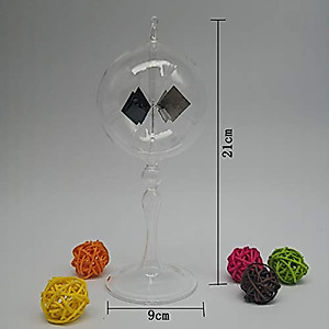 DORAMI Large Transparent Solar Power Crookes Radiometer Sun Light Energy Spinning Vanes Windmill Gift Home