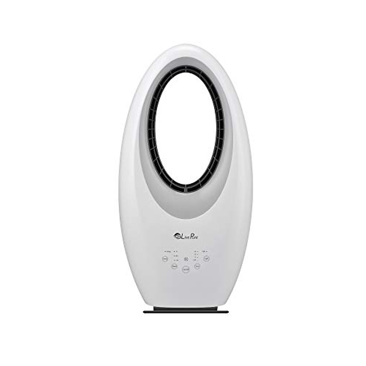 LivePure Bladeless Auto-Duster, Oscillating Fan w/Filter, Air Circulator, 11.5 x 22.44 x 6.73 in, White