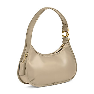 COACH Glovetanned Leather Eve Shoulder Bag, Ivory