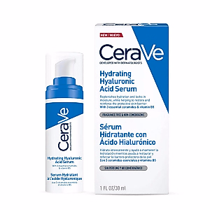 CeraVe Hydrating Hyaluronic Acid Serum | 30ml/1oz | Day & Night Facial Serum with Hyaluronic acid | For All Skin Types