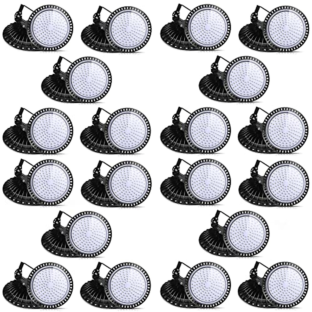 20-Pack 500W UFO LED High Bay Light Industrial Lighting IP65 WaterProof Commercial Bay Light 50000LM 5000K Warehouse Lights for WorkshoP Garage Factory Wet Location,ShiP from the US about 3-7 days