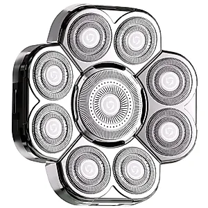 Universal Replacement Heads for Blade,Replacement Blades Compatible with Most Major Head Shaver Brands, Easy-to-Install Electric Razor Shaver Heads for Bald Men. (9 Silver)