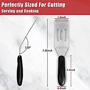 Professional Mini-Serving Spatula, Stainless Steel Cutter and Serve Turner for Serving, Flipping or Cooking, Ideal for Brownies, Tiramisu, Cakes, Lasagna or Cookie etc.