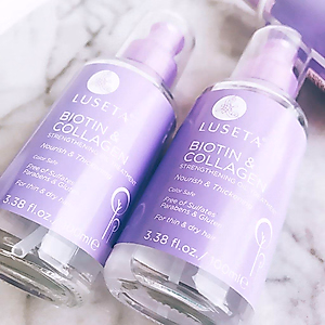 Luseta Curly Hair Shampoo and Conditioner Set and Biotin Hair Oil for Hair Growth