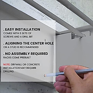 SCAR EMPIRE Space Saver Wall Mounted Drying Rack Holds 60 lbs Capacity - Stainless Steel Laundry Drying Rack Foldable - Sweater, Towel, Clothes Drying Rack Wall Mounted For Indoor & Outdoor Use (Gray)