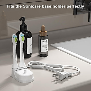 Charger Base for Philips Sonicare ProtectiveClean 5300, Charger Base for Philips Sonicare Electric Toothbrush 5100 4100 1100 2100 3100 6500 7500 HX6100/ HX6000/ HX8000/ HX9000 Waterproof Power Cord