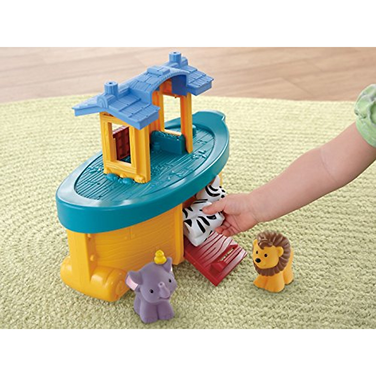 Fisher-Price Little People Noah's Ark playset with 9 figures for toddler and preschool pretend play ages 1 to 5 years