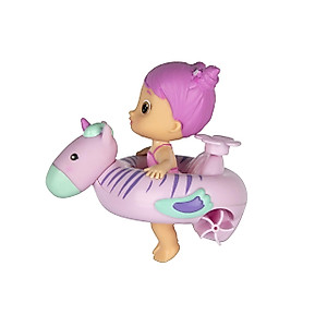 Bloopies Floaties Bath Toy - 4 Doll Set + Organizer