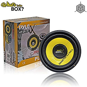 Pyle 6.5 Inch Mid Bass Woofer Sound Speaker System - Pro Loud Range Audio 300 Watt Peak Power w/ 4 Ohm Impedance and 60-20KHz Frequency Response for Car Component Stereo PLG64