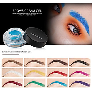 4D Hair Stroke Brow Stamp Brush, Home Eyebrow Care Kit 4D Laminated, 4D Laminated Brow Grooming Kit, Multifunction Ultra-thin Angled Eyebrow Brush with Gel (Light brown)