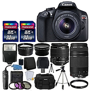 Canon EOS Rebel T6 Digital SLR Camera Kit with EF-S 18-55mm f/3.5-5.6 IS II Lens (Black)