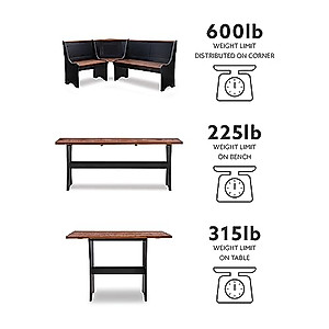 Linon Home Decor Sadie Antique, Black Nook