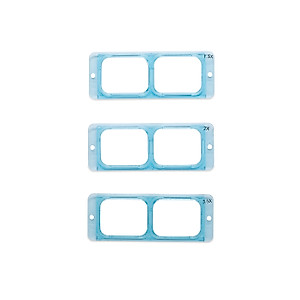 Headband Magnifier Headset - Magnifying Visor with 4 Real Glass Optical Lens Plates (1.5X, 2X, 2.5X, 3.5X)