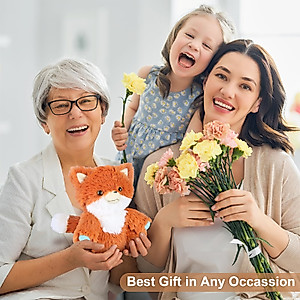 SuzziPals Microwavable Stuffed Animals Fox Plushies, Stuffed Fox Heating Pads, Anxiety & Stress Relief, Warming Cuddly Companion Fox Stuffed Animal, Fox Toys Gifts for Kids Adults