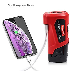 Jialitt USB Power Source Power Adapter Charger for Milwaukee 12V M12 Lithium-ion Battery