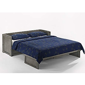 Night & Day Murphy Cube Queen Cabinet Bed Professionally Assembled by SDS Cabinet Beds with Custom 6" Memory Foam Mattress (Limited & Exclusive to SDS, Rustic Gray Finish)