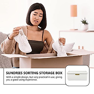 Garneck Plastic Storage Bin Tote Organizing Container with Latching Lid, Great Use for Storing, Stackable and Nestable