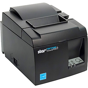 Star Micronics TSP143IIIU Bundle - USB Thermal Receipt Printer with 16" x 16" 5 Bill / 8 Coin Value Series Cash Drawer Featuring 2 Media Slots - Gray/Black