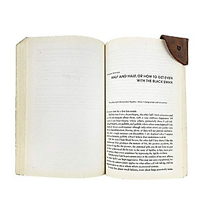 Rustic Leather Corner Bookmark 3-Pack Handmade by Hide & Drink :: Bourbon Brown