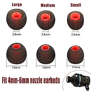 3 Pairs (LMS) Silicone Earbuds Tips Replacement Eartips 3 Pairs (LMS) Sports Earbuds Wingtips Rubber Ear Fins Stabilizer Earhook Compatible for Beats Flex Beats X Sony Jvc More in Ear Earpone