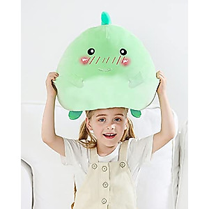 Binggle 20in Plush Dino Pillow Toys, Cute Stuffed Dinosaur Animal Doll Soft Plushies, Ideal Gift for Boys & Girls