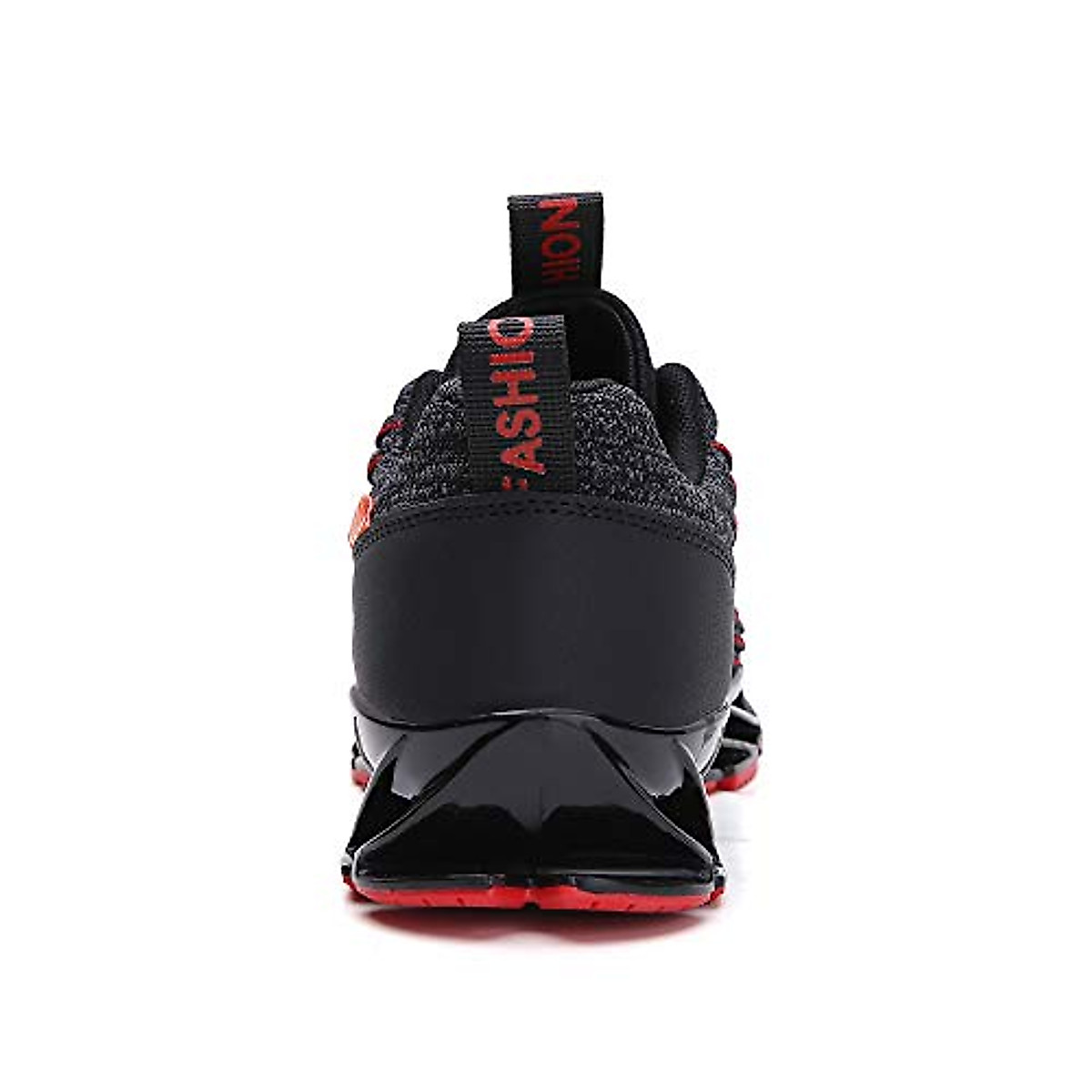 SKDOIUL Men Sport Running Sneakers Tennis Athletic Walking Shoes mesh Breathable Comfort Fashion Runner Gym Jogging Shoes Black red Size 9