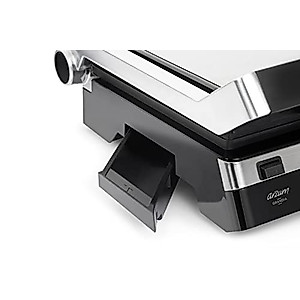 Arzum Panini Press, Sandwich Maker, Electric Indoor Grill, Stainless Steel Top Surface, Non-stick Die-cast Aluminium Plates, Upright Storage, Opens 180 degrees, 6 Slices, 1500W, Large (AR2023-UL)