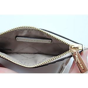 Michael Kors Jet Set Travel Top Zip Card Case Wallet Coin Pouch Light Cream Multi