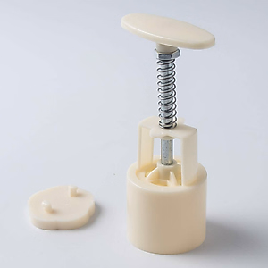 Cookie Stamp Moon Cake Mold Stamps, Cookie Press Mid Autumn Festival DIY Decoration Press Cake Cutter Mold (50g 6pcs Stamps)