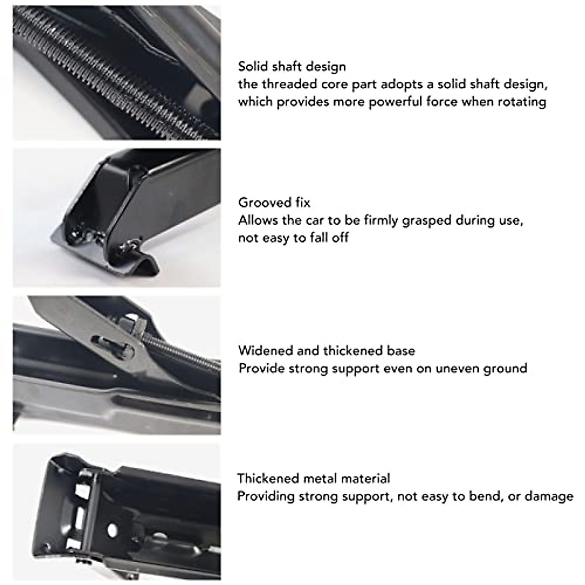 Auto Parts,Hand Crank Jack 1.7 Ton Capacity Tire Raised Lifting Jack Stabilizer Leveling Jacks