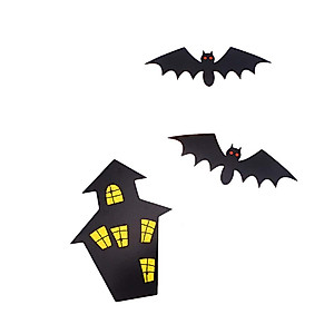 Soochat Halloween Photo Booth Props DIY Kit Halloween Photo Props for Photoshoot Halloween Selfie Props for Dress Up Halloween Party Costumes Accessories 22 Pcs