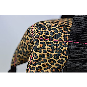 AO Coolers Leopard Print Cooler with Pink Trim, High-Density Insulation, 24-Can, Made in USA